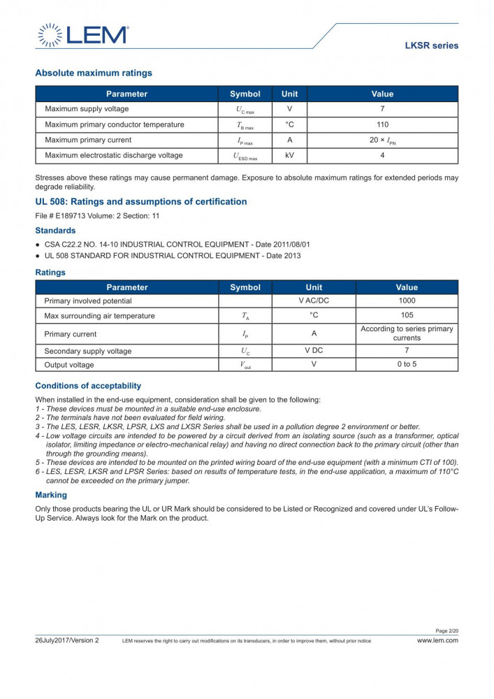 LEM LKSR technical document page 2