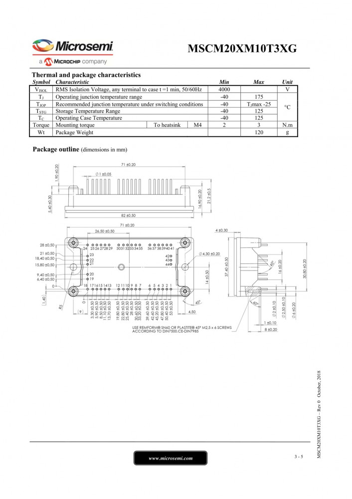 MSCM20XM10T3XG technical document page 3