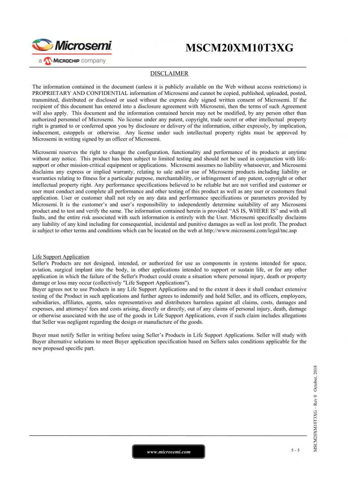 MSCM20XM10T3XG technical document page 5