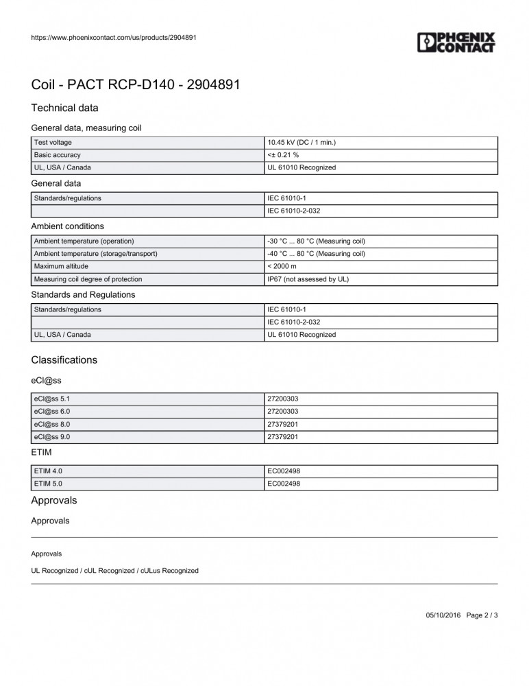 PACT RCP-D140 document image 2