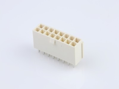 C-Grid Breakaway PCB Header, 2.54mm Pitch, Surface Mount, Dual Row, Vertical, 4 Circuits, Tin (Sn) Plating, 6.10mm Mating Pin Length, Tube