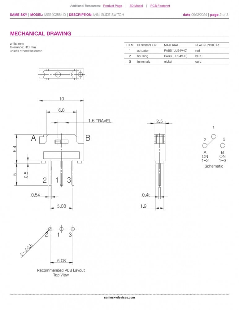 MSS-102564-D datasheet page 2