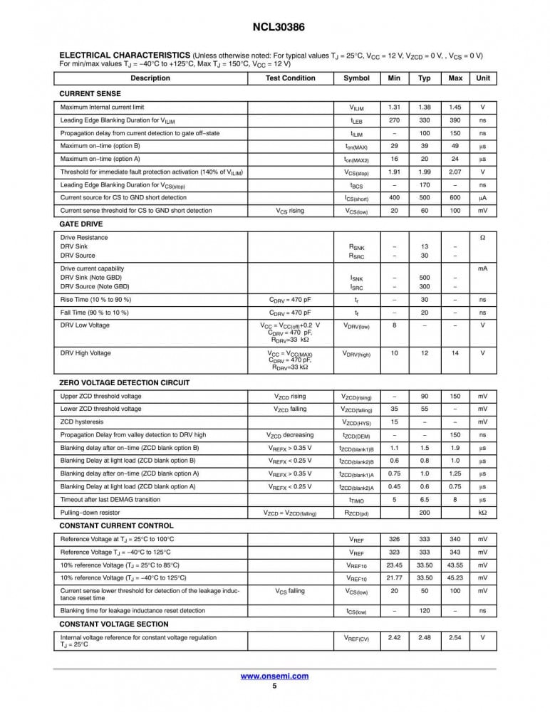 NCL30386 technical document page 5
