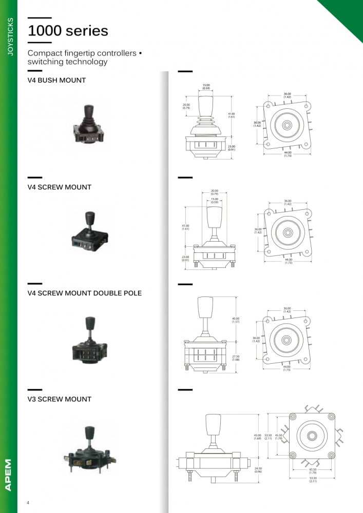 APEM 1000 Series datasheet page 4
