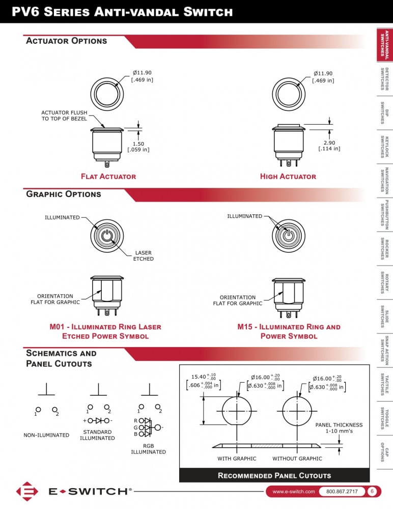 PV6 series datasheet page 6