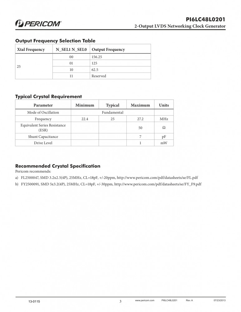 PI6LC48P0101LIEX datasheet page 3