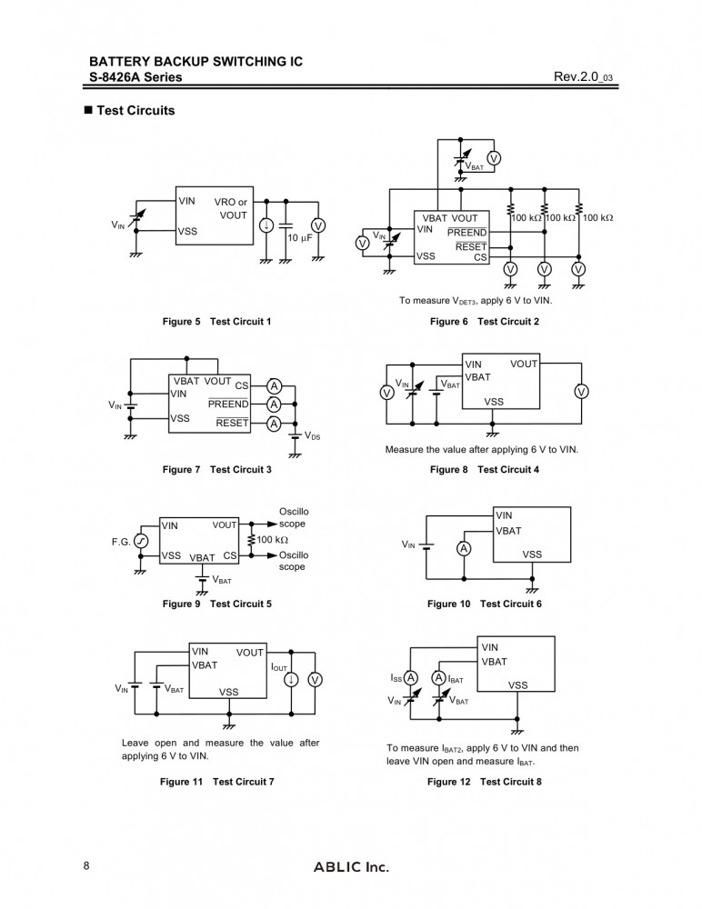 S-8426A datasheet page 8