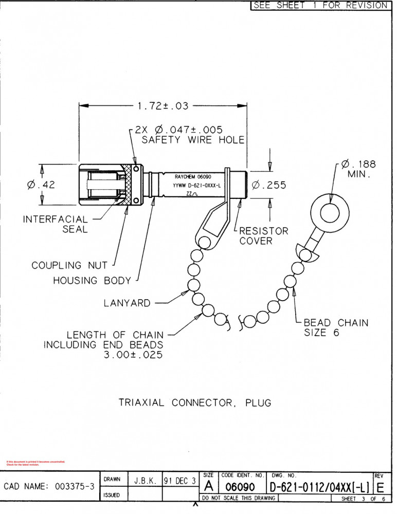 D-621 series technical drawing page 3