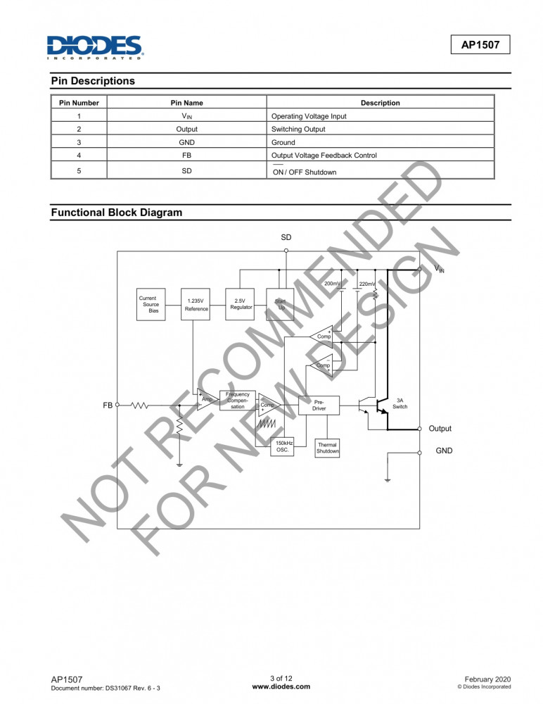 AP1507 datasheet page 3