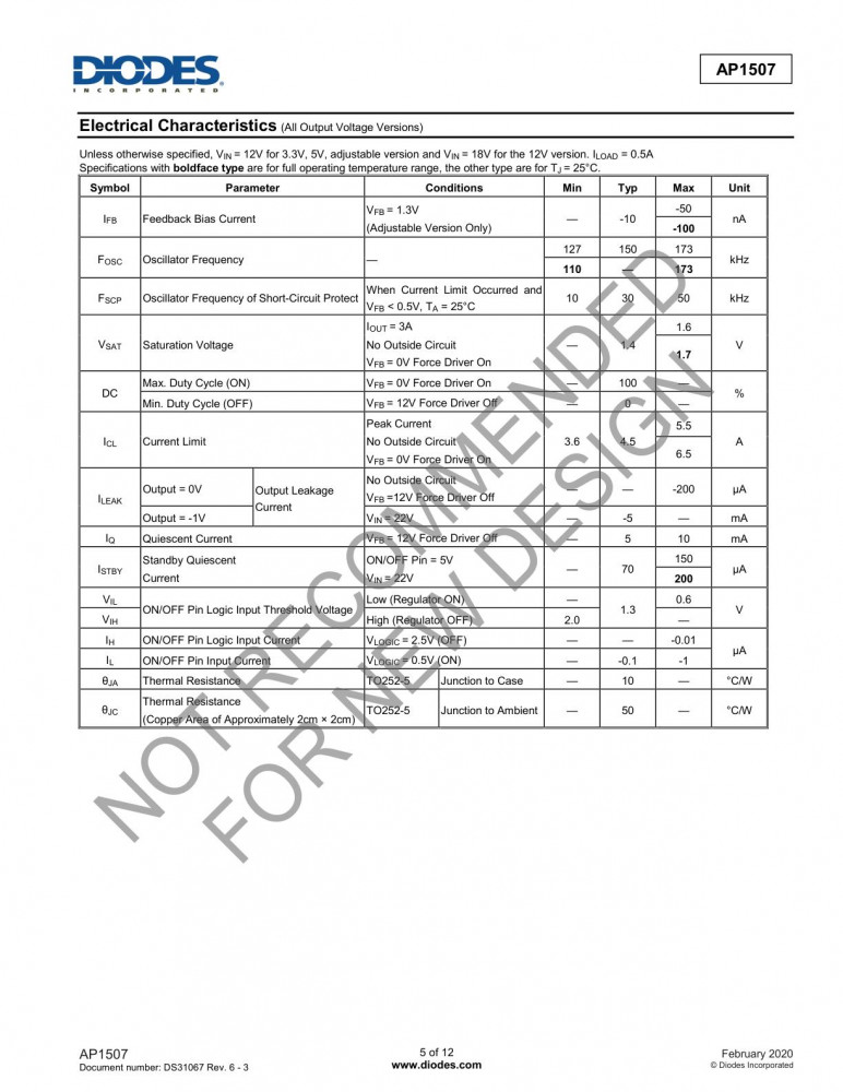 AP1507 datasheet page 5