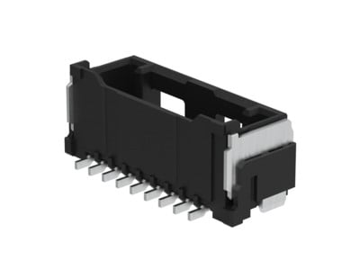 1.00mm Pitch, Pico-Clasp Low-Halogen Receptacle Crimp Housing, Dual Row,  Inner Positive Lock, 20 Circuits, Black