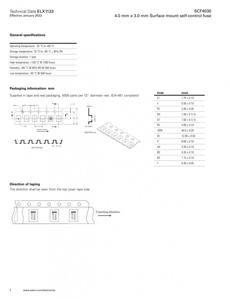 EATON SCF4030 datasheet page 4