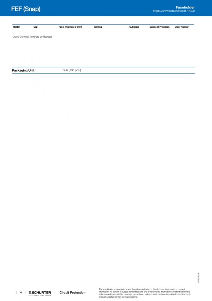 SCHURTER 0031.1095 datasheet page 4