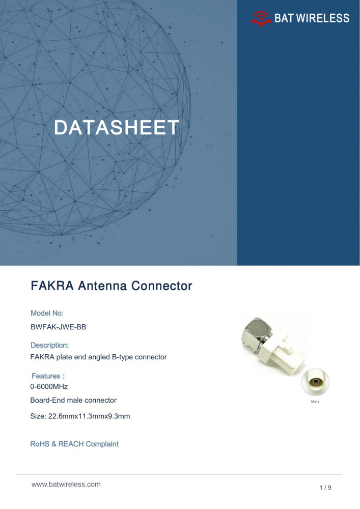 BWFAK-JWE-BB datasheet page 1