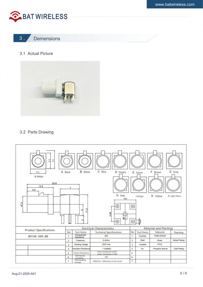BWFAK-JWE-BB datasheet page 5
