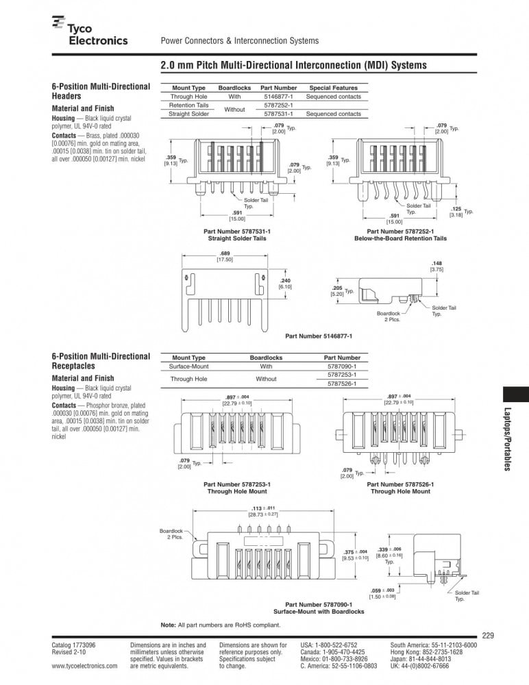TE Connectivity battery interconnect document page 3