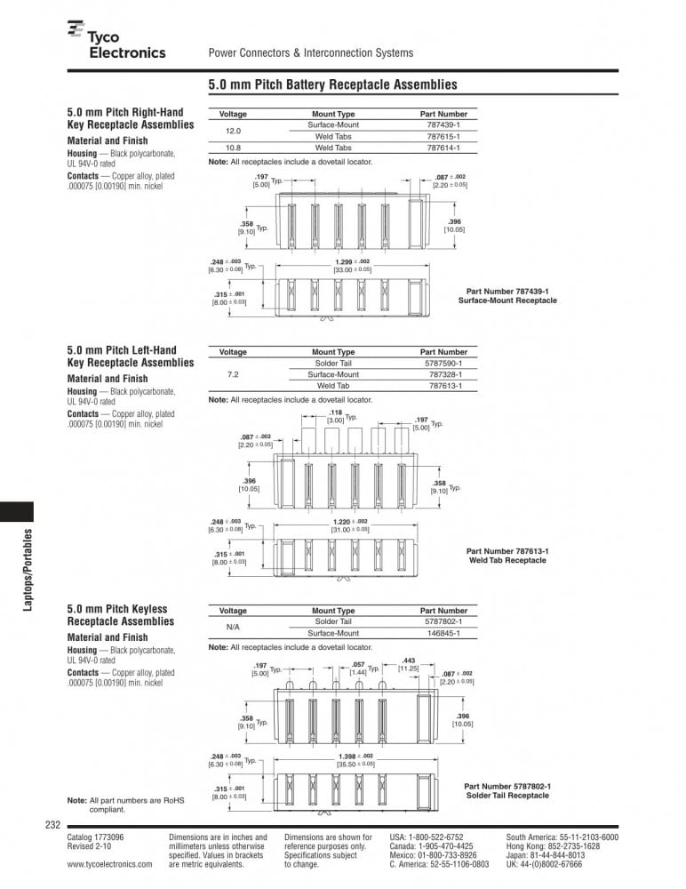 TE Connectivity battery interconnect document page 6