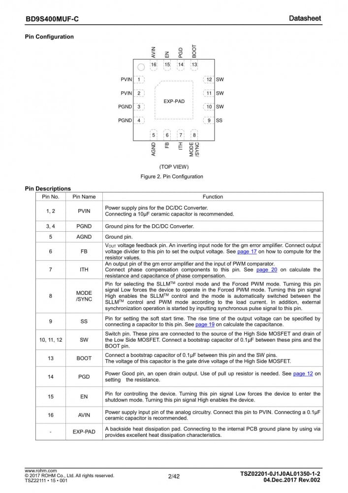BD9S400MUF-CE2 datasheet page 2