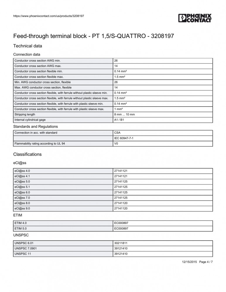PT 1,5/S-QUATTRO 3208197 technical document page 4
