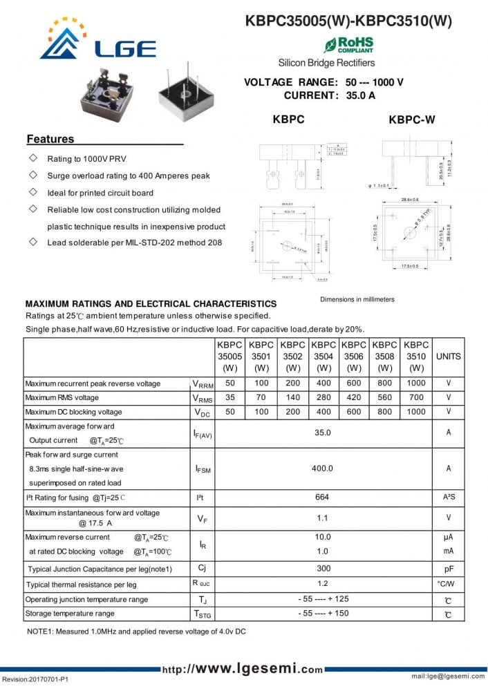 LGE KBPC3508 technical document page 1