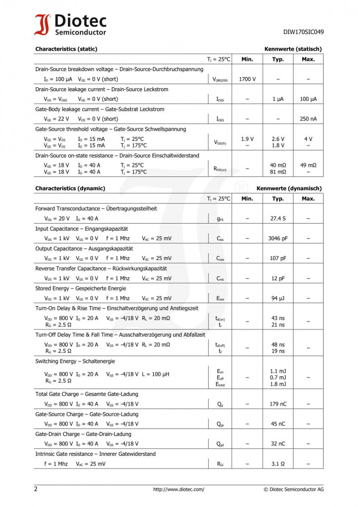 DIW170SIC049 document image, page 2
