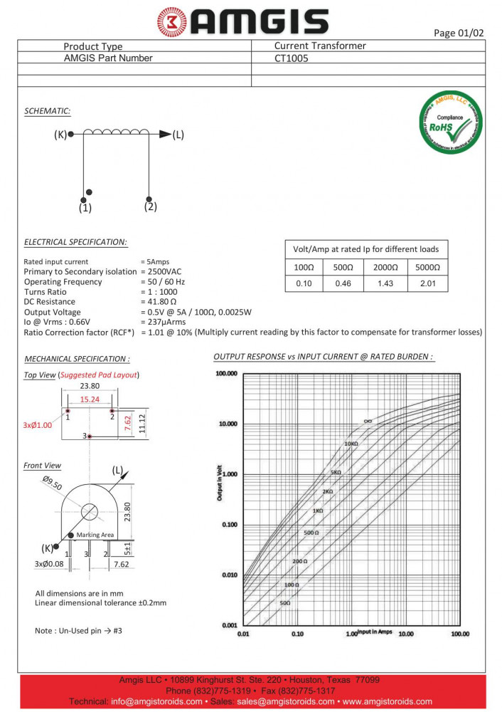 CT-1005 technical document page 1