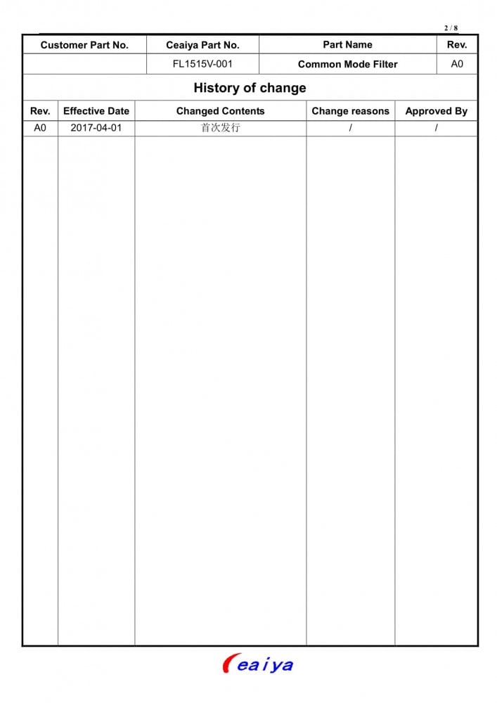 FL1515V-001 specification page 2
