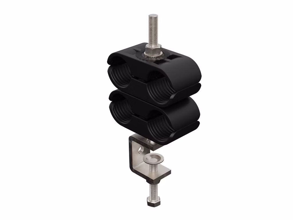 Dual Side, 2-Hole, Feeder Clamp for 7/8
