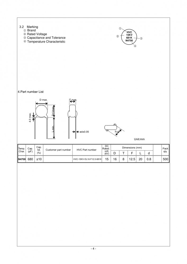 HVC-15KV-DL16-F12.5-681K specification page 5
