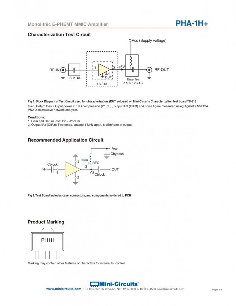 PHA-1H+ datasheet page 5