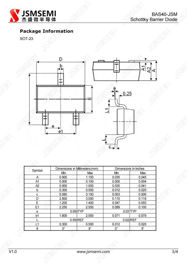 BAS40-JSM datasheet page 3