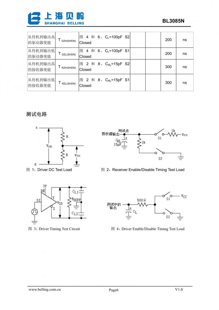 BL3085 datasheet page 6