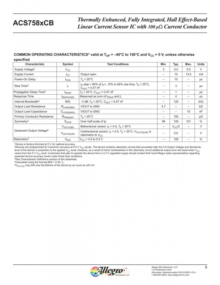 ACS758 datasheet page 6