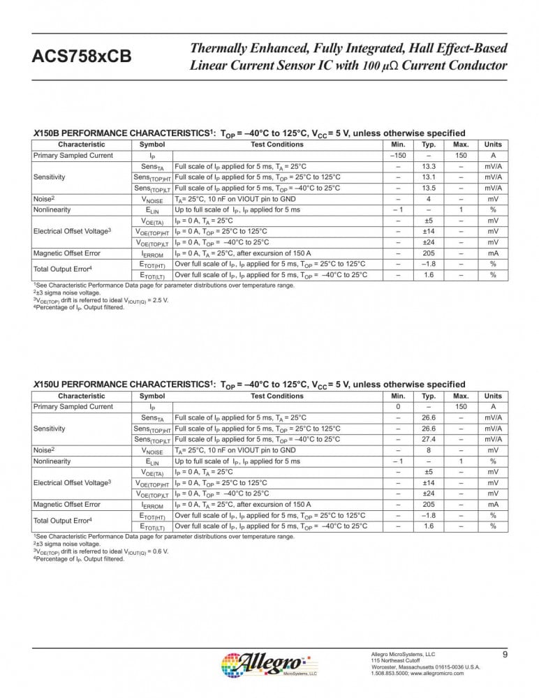 ACS758 datasheet page 9