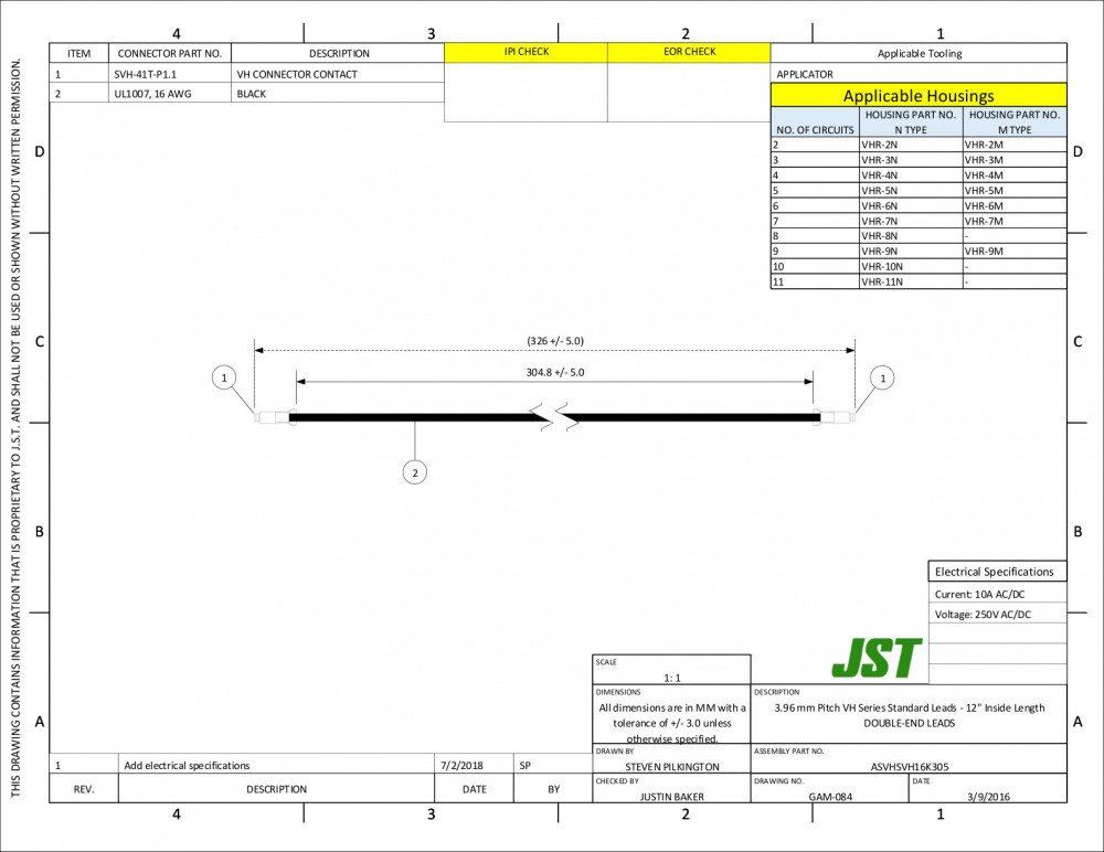 ASVHSVH16K305 technical drawing preview