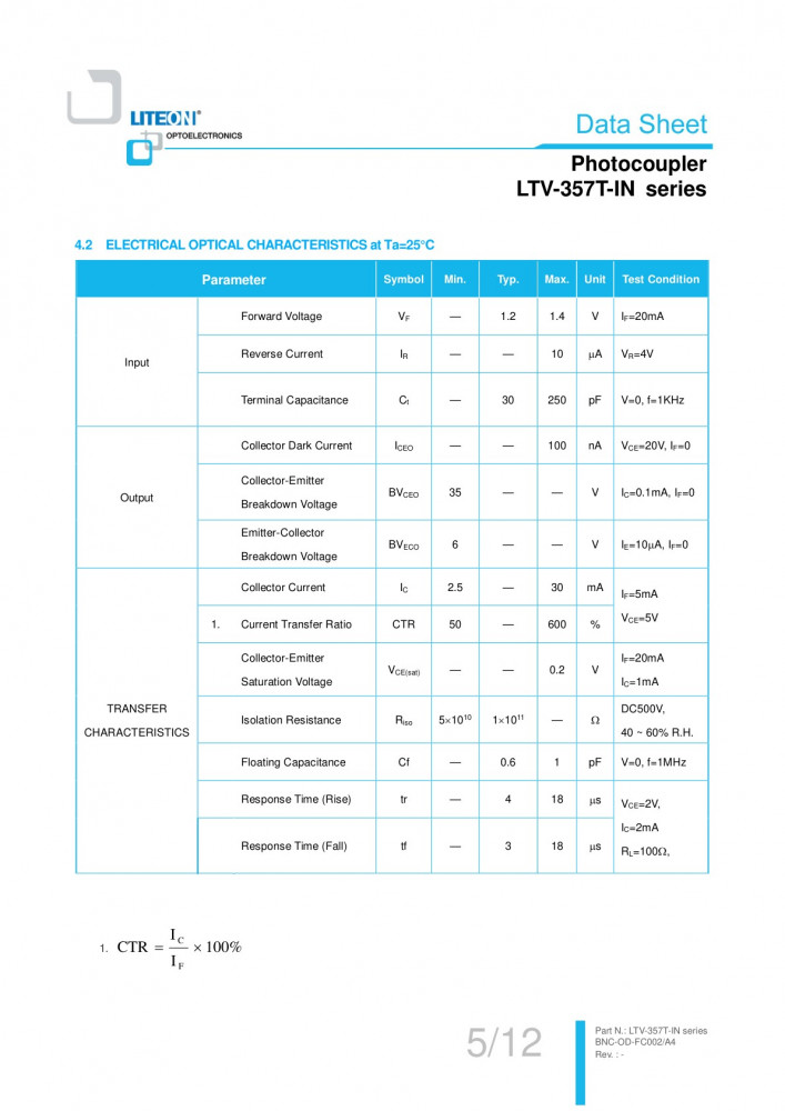 LTV-357T-C-IN datasheet page 5