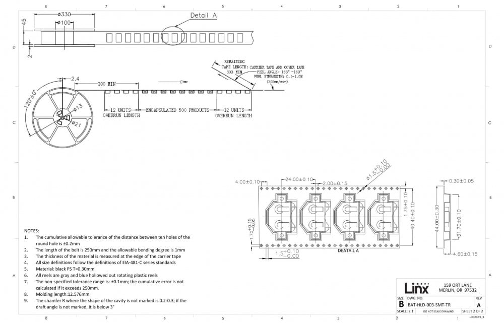 BAT-HLD-003-SMT technical document page 2