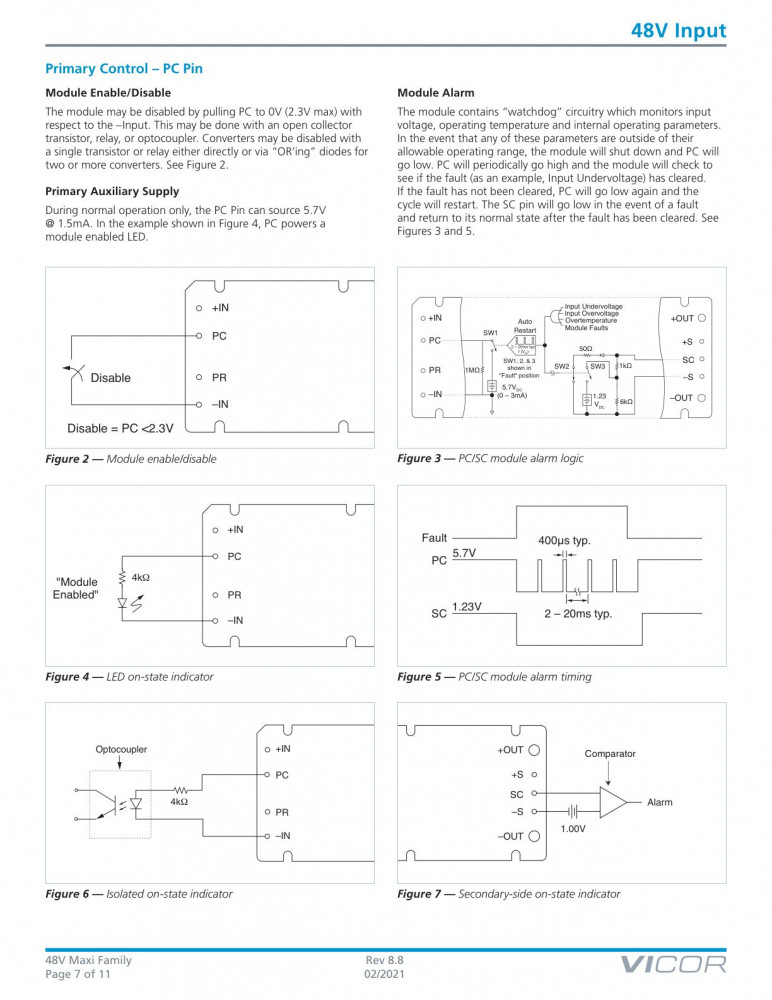 VICOR converter datasheet page 7