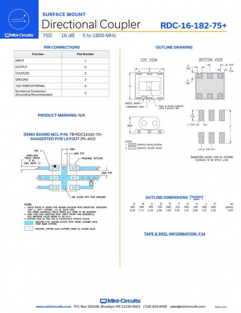 RDC-16-182-75+ datasheet page 3