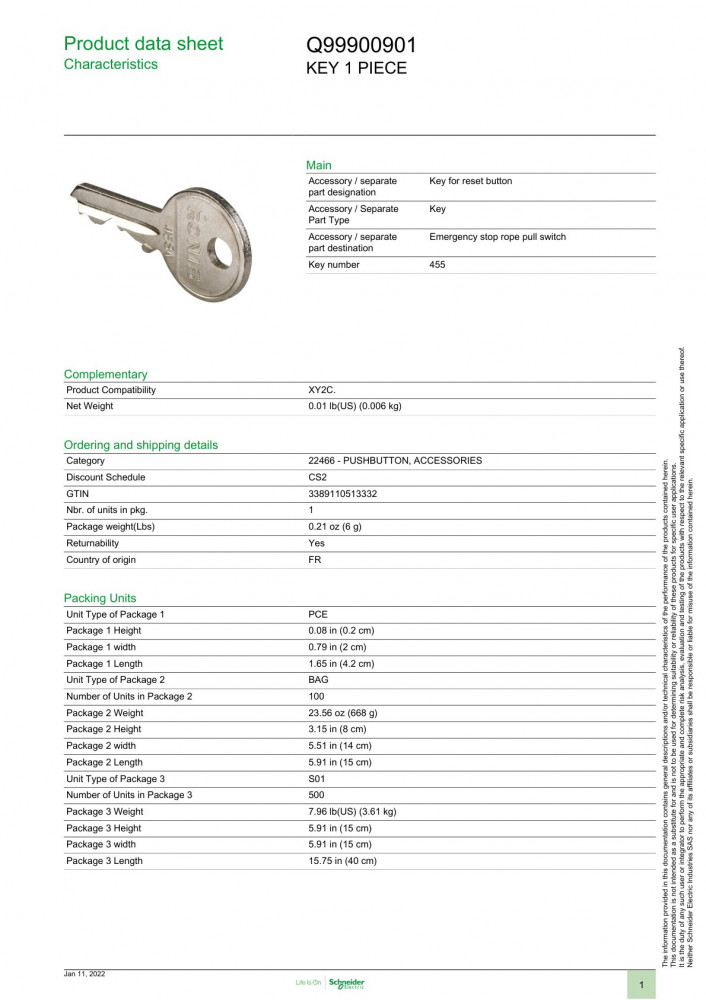 Q99900901 technical document page 1