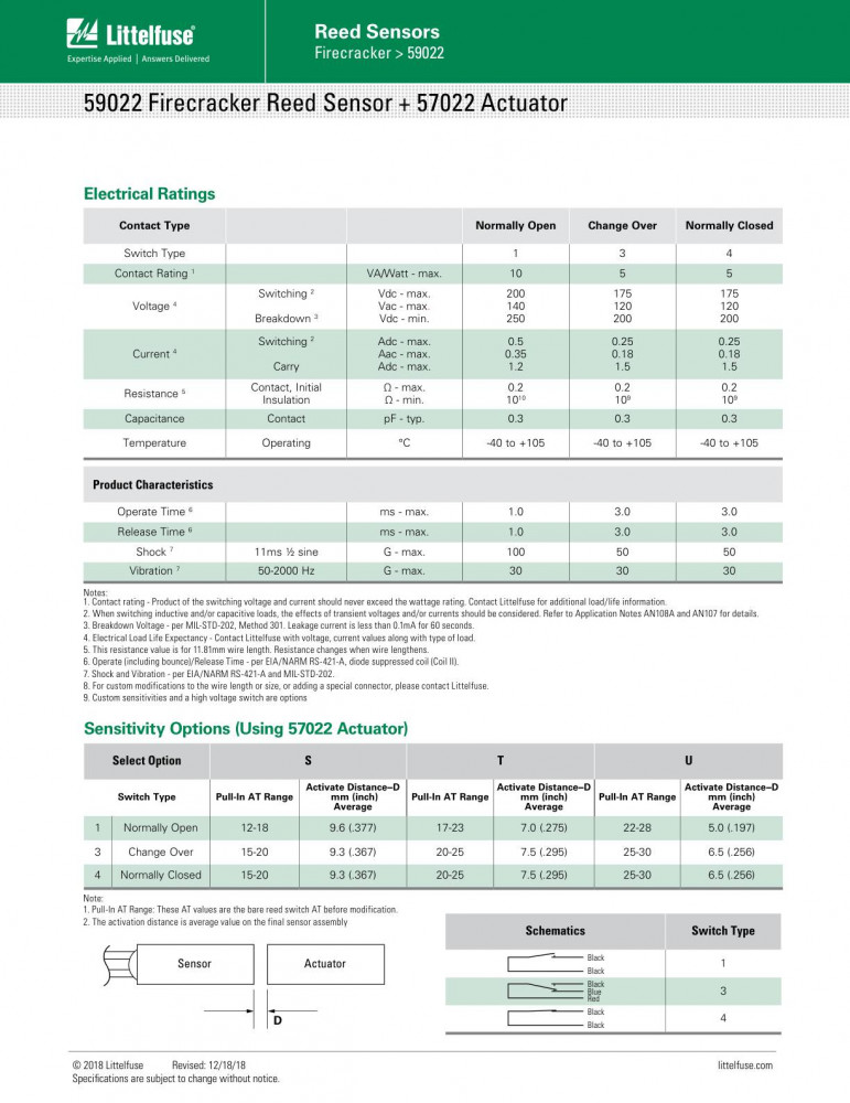 59022 Firecracker Reed Sensor datasheet page 2