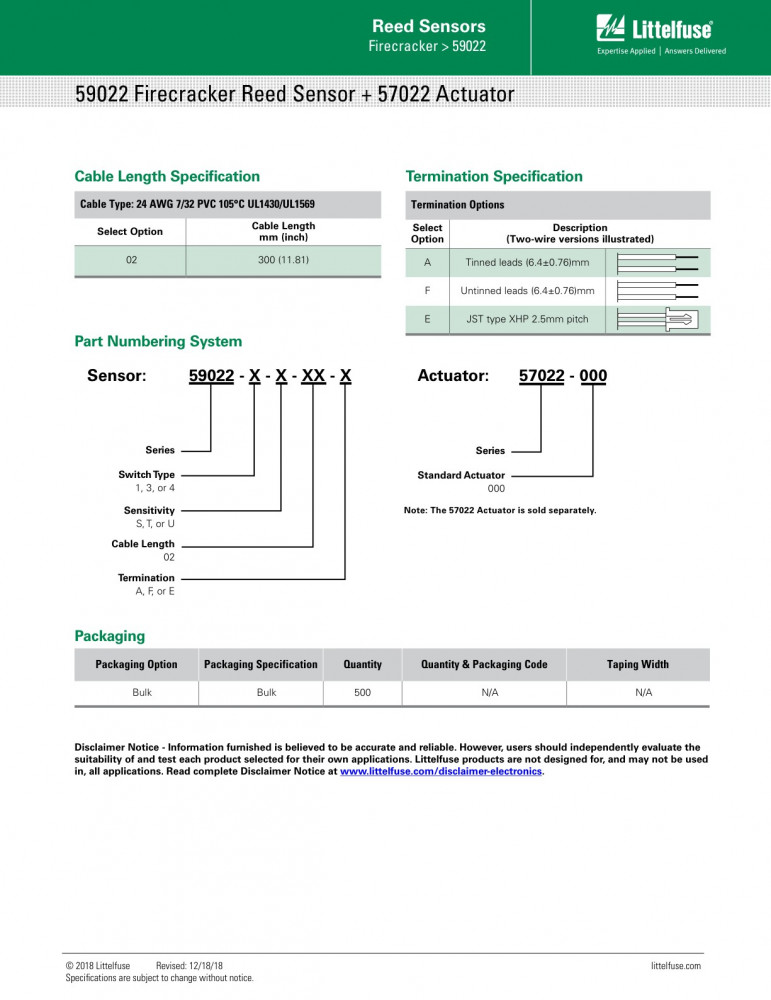 59022 Firecracker Reed Sensor datasheet page 3