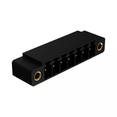 3.50mm Pitch Eurostyle Right-Angle PCB Header, with Threaded Retention Inserts, 7 Circuits for sale
