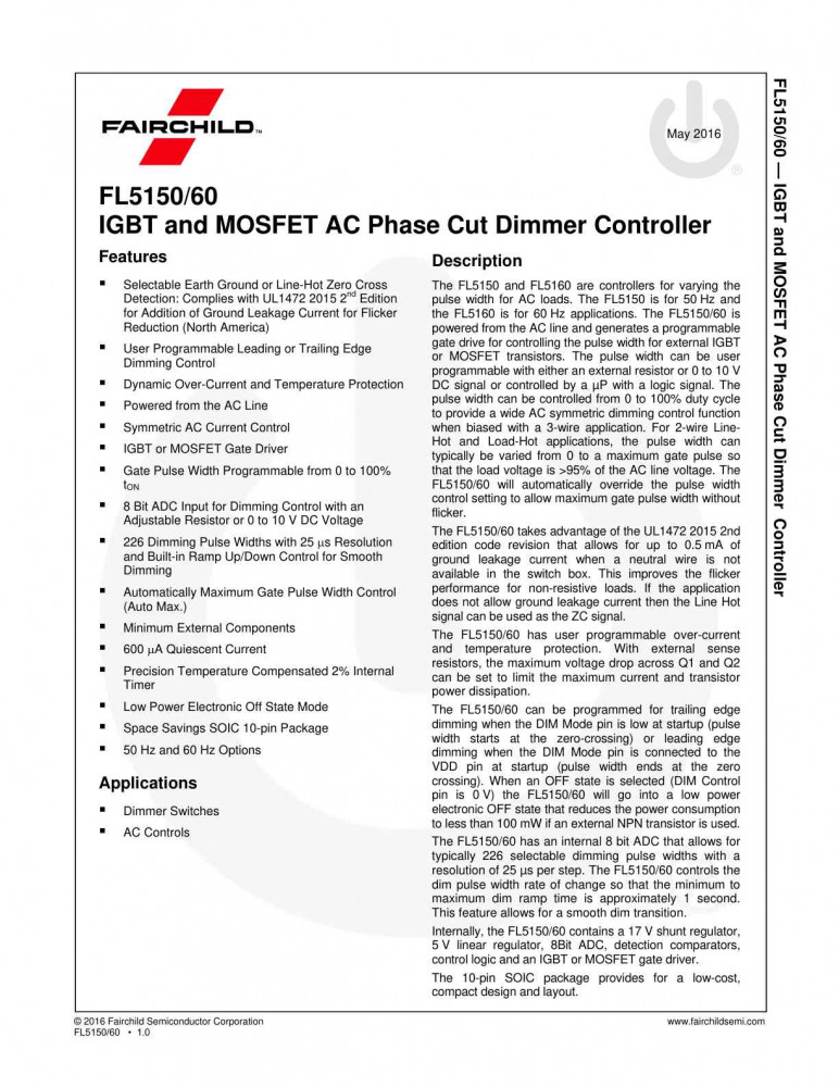 FL5160 technical document page 2