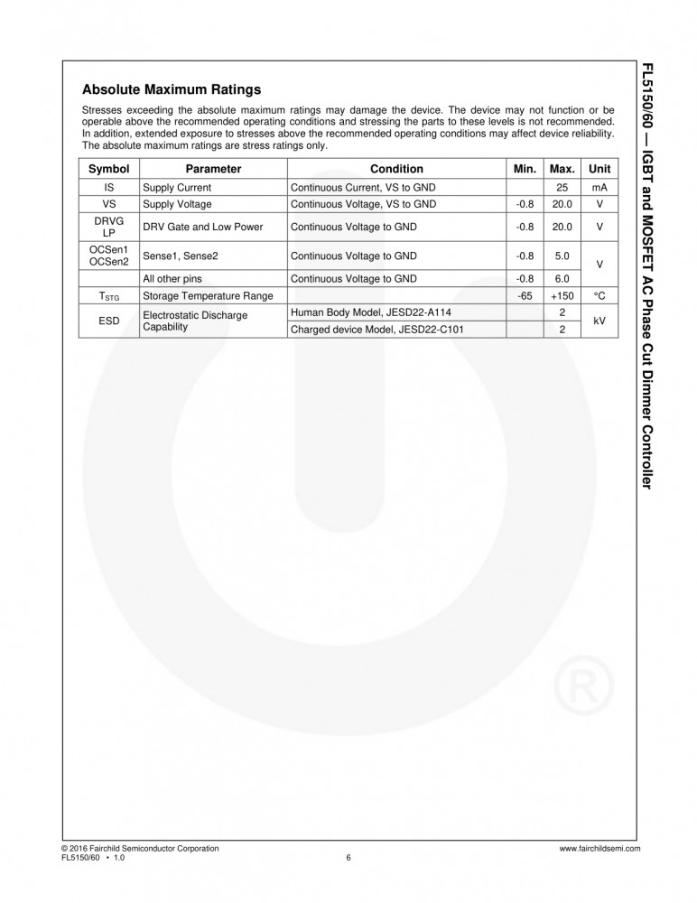 FL5160 technical document page 7