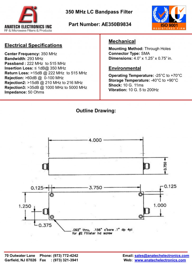 AE350B9834 technical document page 1