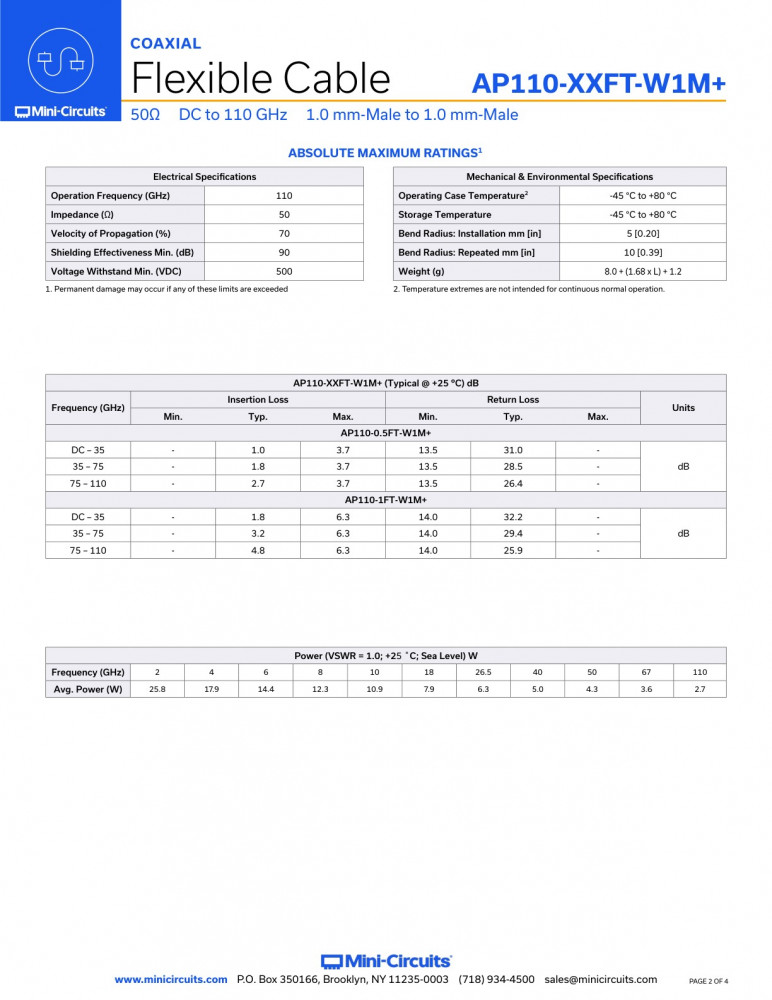 AP110 technical document page 2