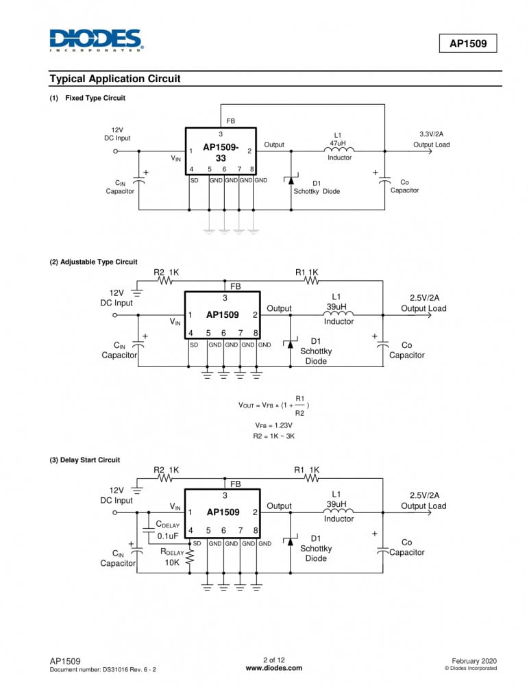 AP1509 datasheet page 2