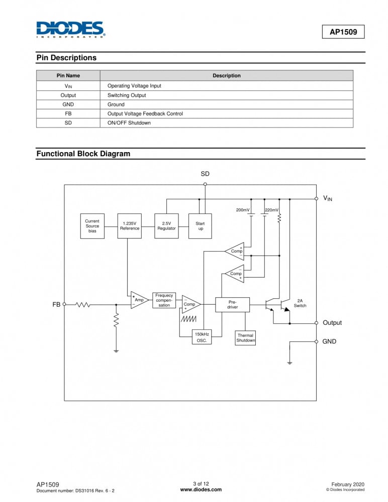 AP1509 datasheet page 3