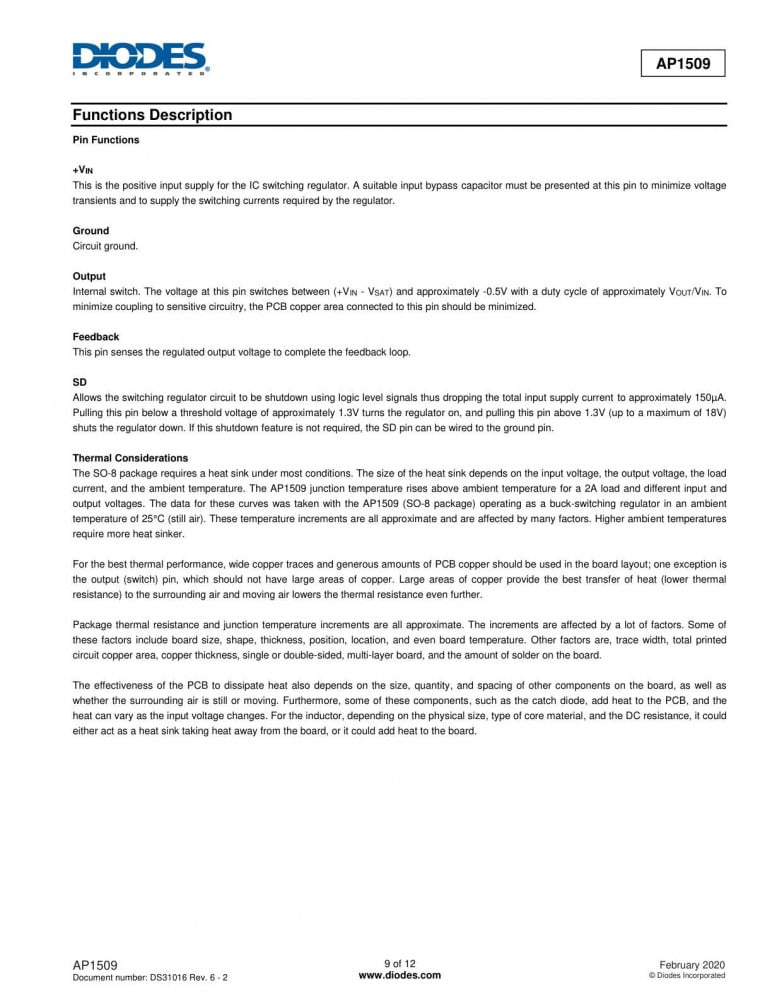 AP1509 datasheet page 9